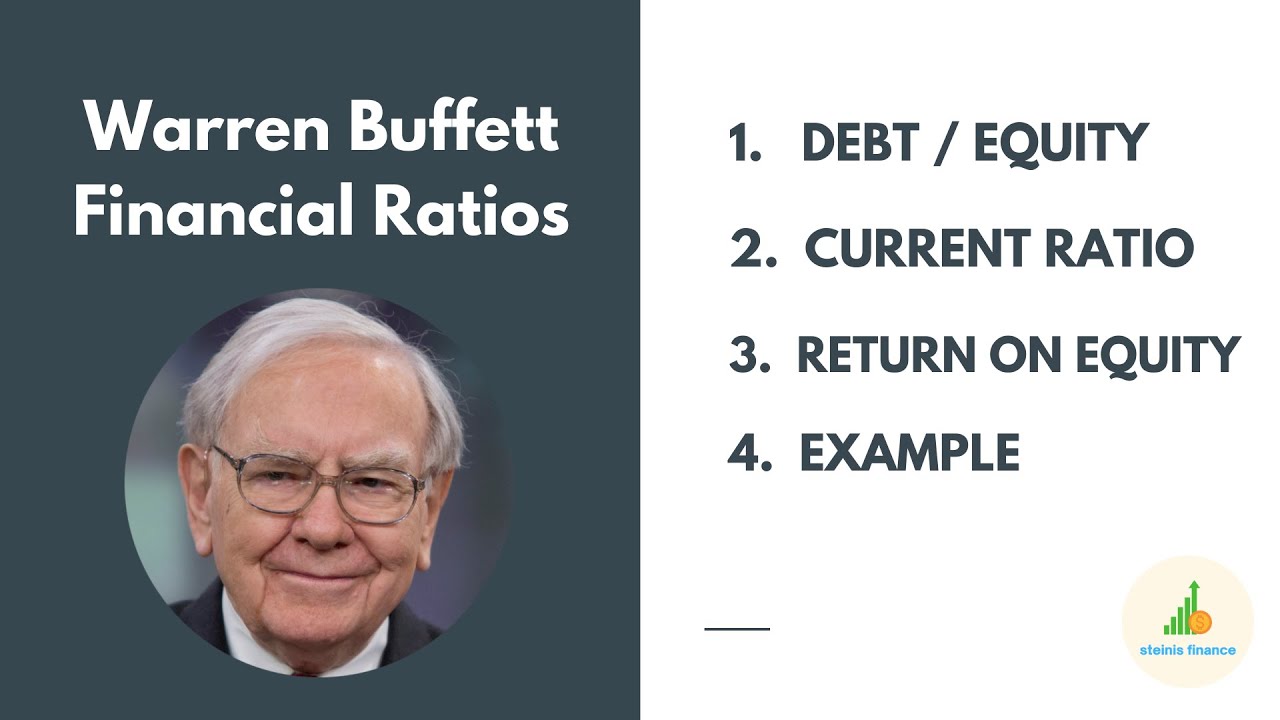 3 Financial Ratios Warren Buffett Uses! - YouTube