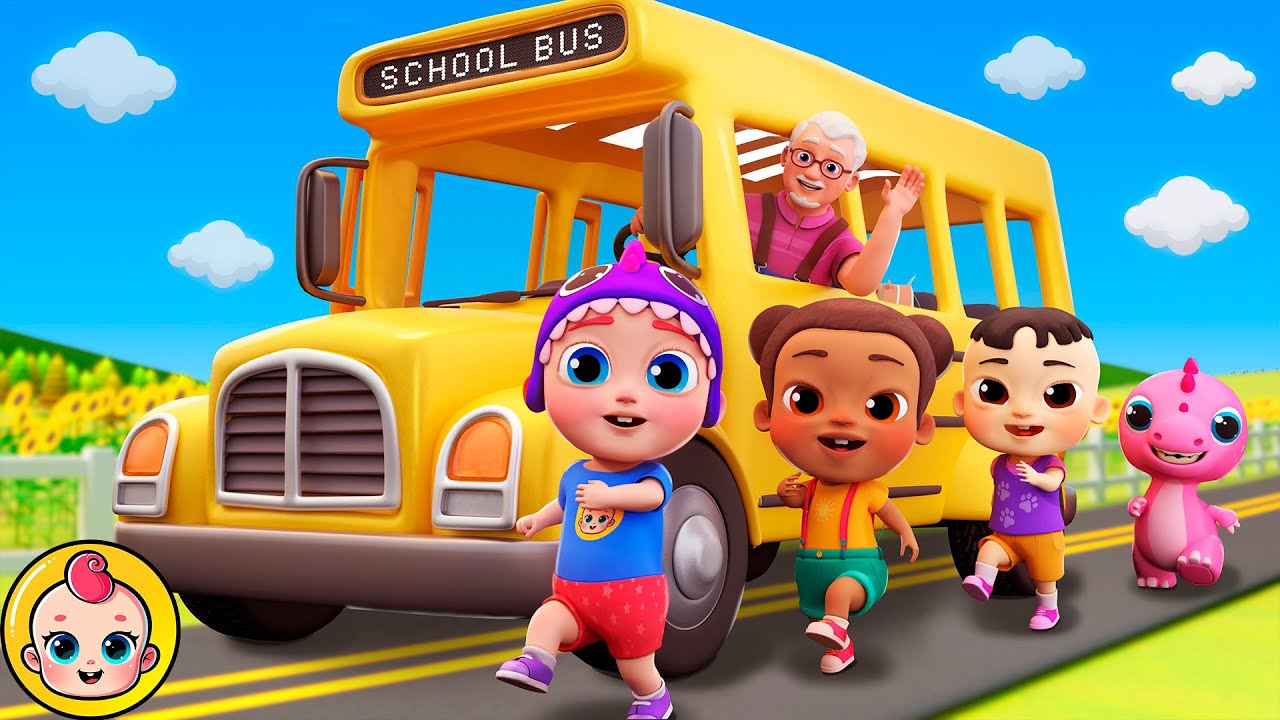 The Wheels on The Bus Song | BubbleeeKids - Nursery Rhymes | Farm ...