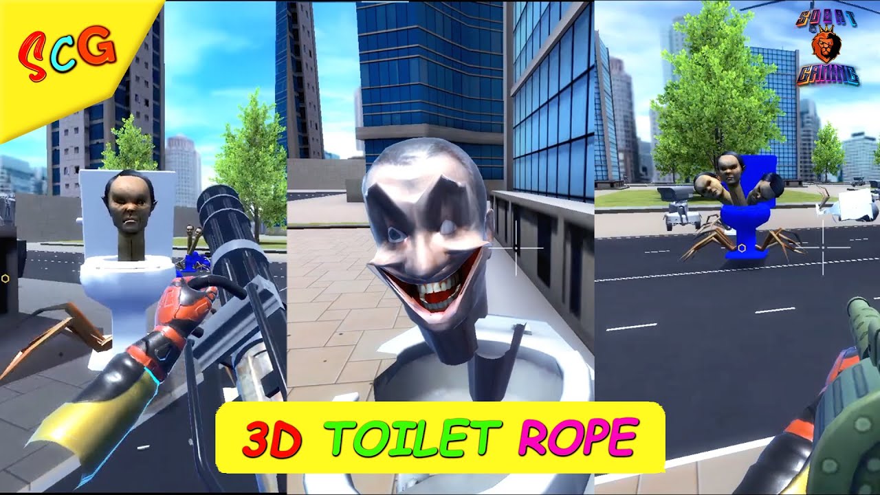 TOILET ROPE MONSTER 3D, GAME ANDROID , TEMBAK TEMBAKAN DENGAN SKIBIDI ...