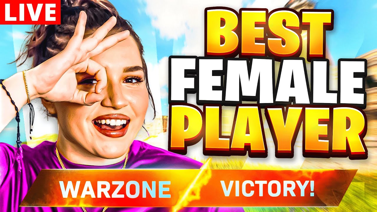 🔴LIVE - #1 FEMALE WARZONE PLAYER - WINSTREAKS + NUKES (Call of Duty ...
