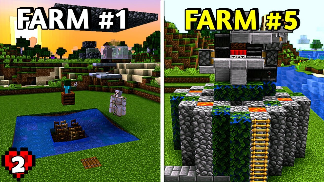 I made Top 5 MUST-BUILD Farms in Minecraft Hardcore! | Episode 2 - YouTube