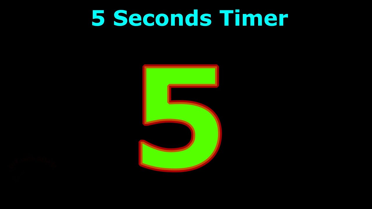 5 Seconds Timer (Goes From 0 to 5 Sec) | Digital Clock | Alarm ...
