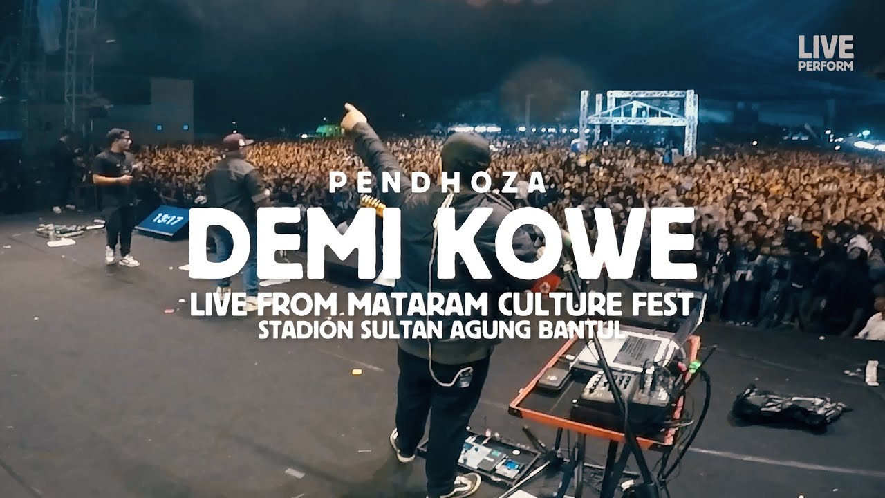 DEMI KOWE - Pendhoza (Official Live Perform) Mataram Culture Fest ...