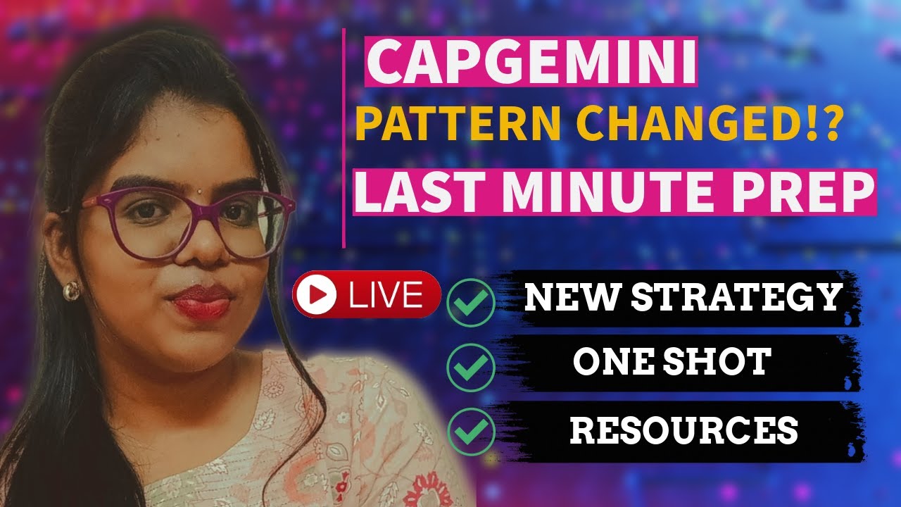 Capgemini Pattern changed 2025 | New strategy | Last minute prep - YouTube