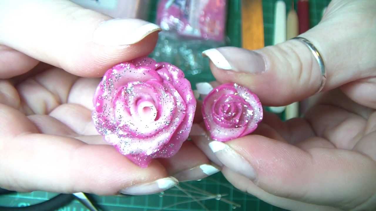 Tutorial Rosa in Fimo / Cernit - Polymer clay Rose - Creazioni - YouTube