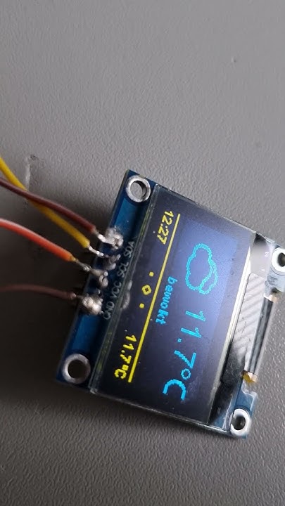 ESP8266 and SSD1306 weather station. Arduino NodeMCU. - YouTube