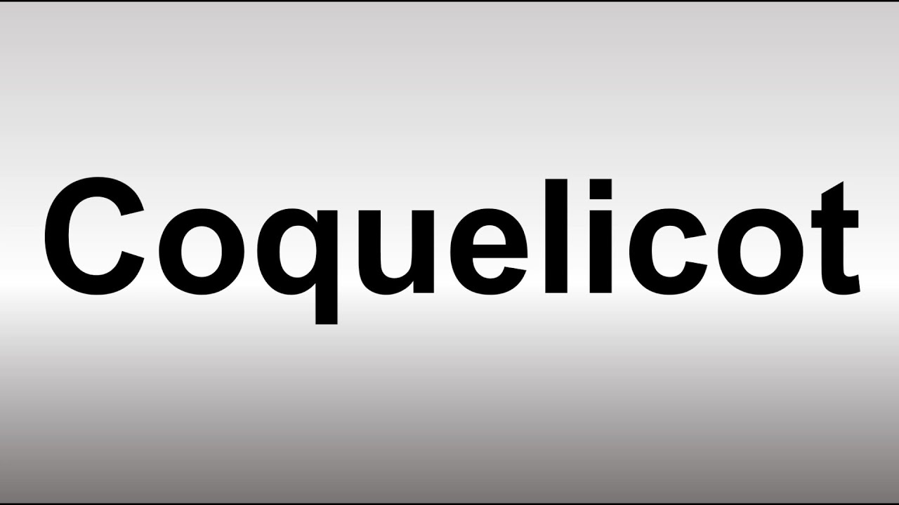 How to Pronounce Coquelicot - YouTube