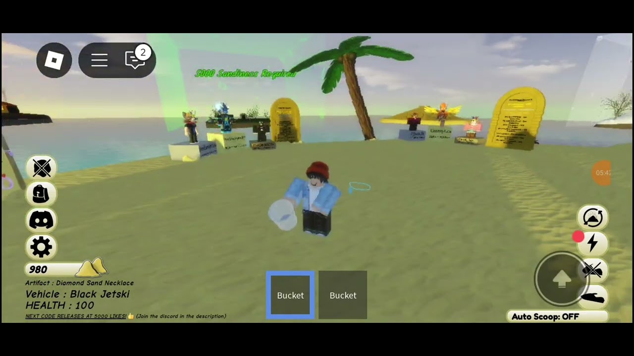 part 1 of playing eat sand simulator on roblox - YouTube