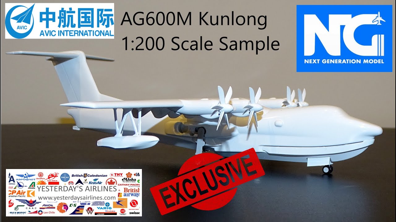 EXCLUSIVE: New NG Models AVIC AG600M Kunlong 1:200 Scale Mould Sample ...