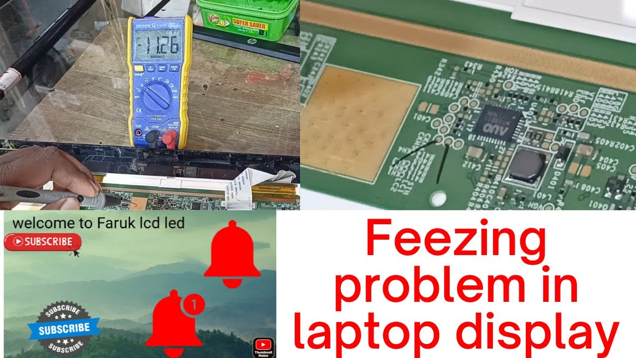How Laptop display problem solution!Display picture freezing problem ...