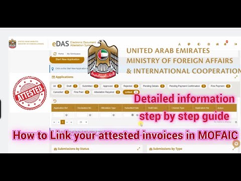 How to link attested invoice in MOFAIC | Detailed information linking ...