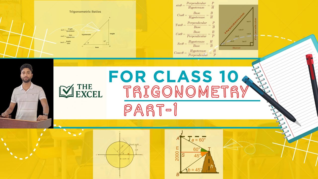 Class 10 th Trigonometry . T- Ratios best explanation package with ...