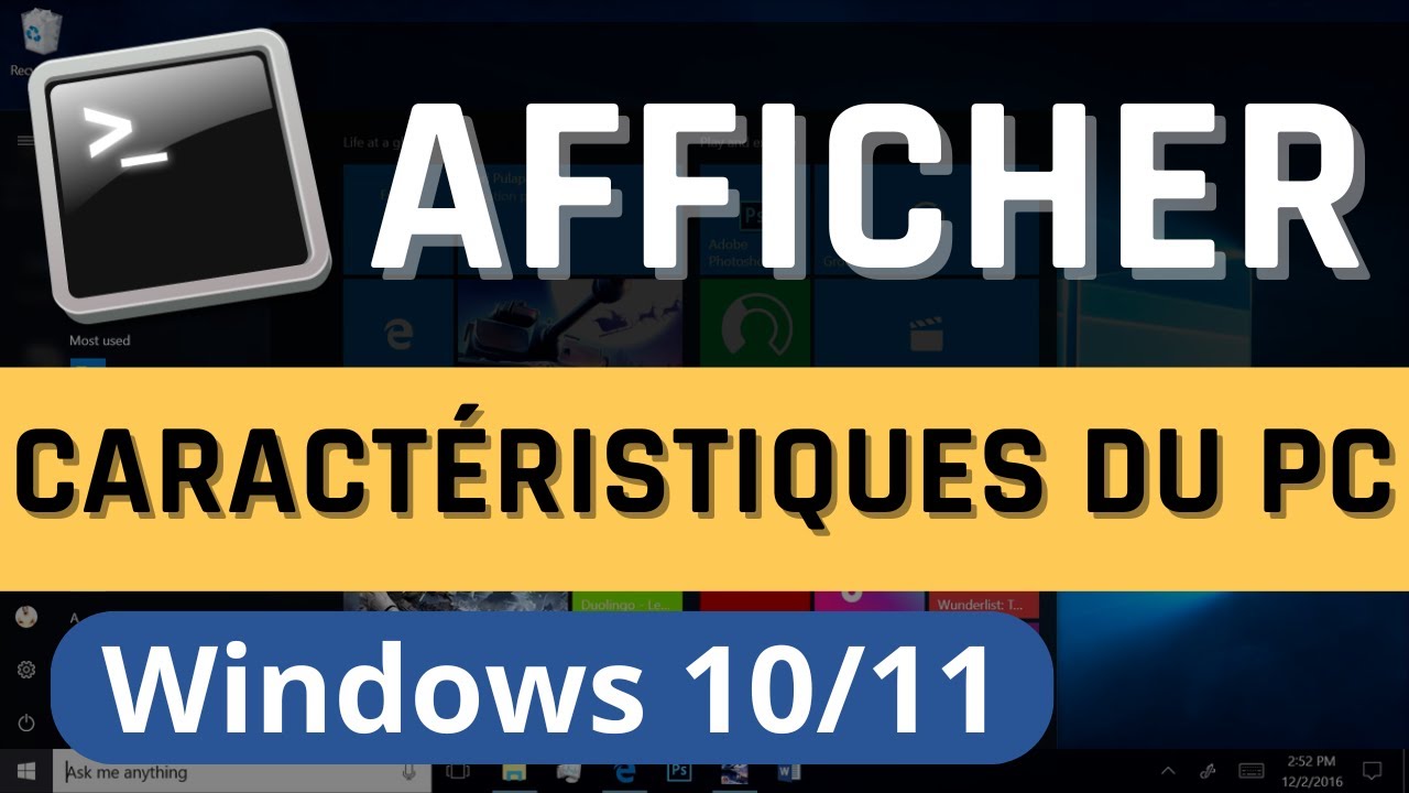 Comment Afficher les Caractéristiques d'un PC avec CMD ? - YouTube