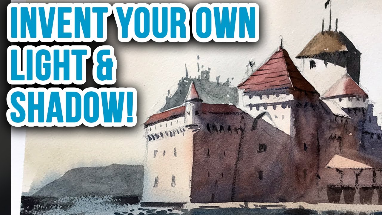 How to Invent Light & Shadow | Advanced Watercolor Painting - YouTube