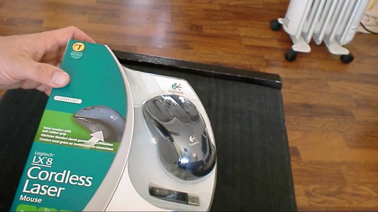 unboxing logitech lx8 cordles mouse - YouTube
