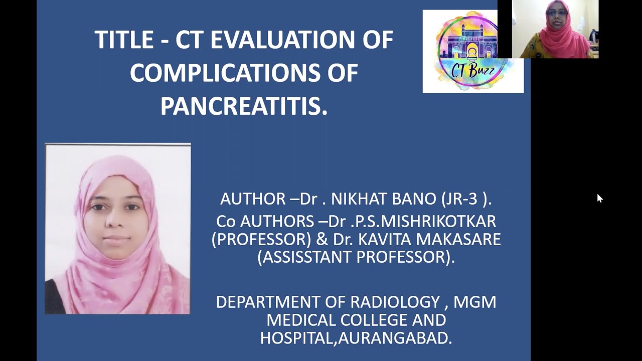 NIKHAT BANO | CT EVALUATION OF COMPLICATIONS OF PANCREATITIS - YouTube
