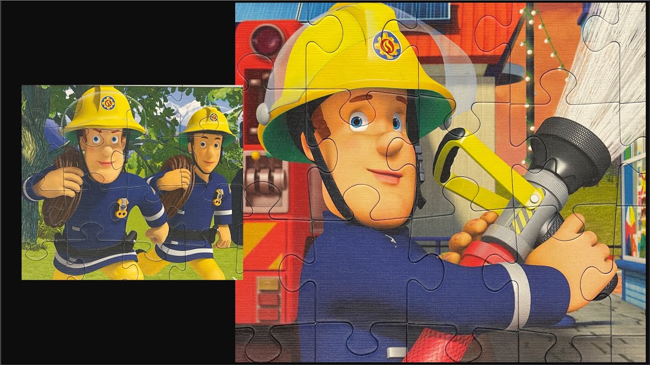 2 x Fireman Sam, Puzzle for Kids, パズル, головоломка, rompecabezas, 퍼즐 ...