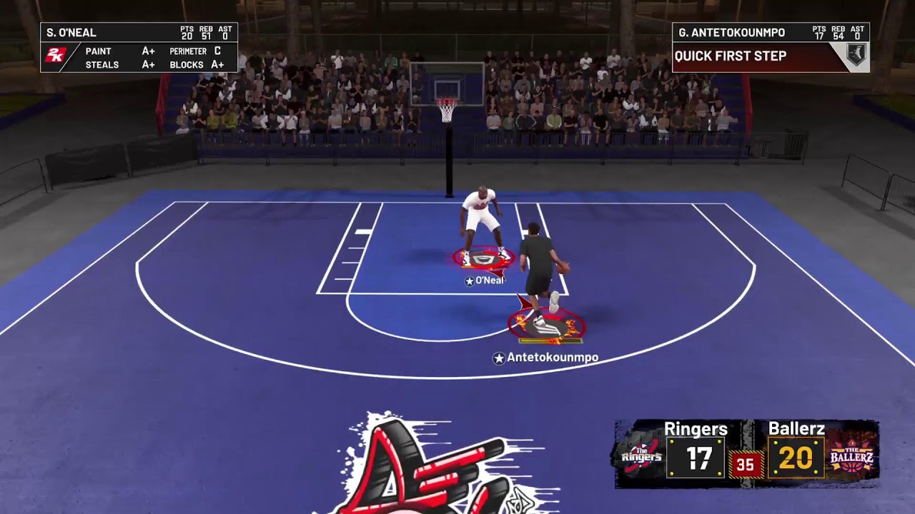 2k22 dogout vs top 2k center forgive - YouTube