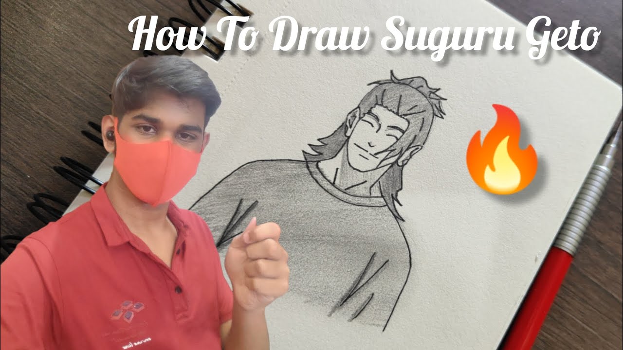 Draw With Me | How To Draw Suguru Geto #viral #anime #drawing - YouTube