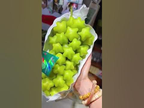 have you tried star shaped grape? #fruit #strangefruits #stargrape - YouTube