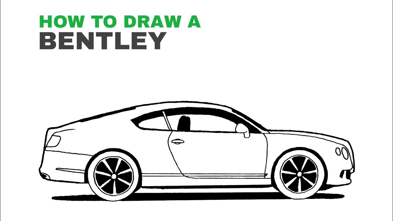 How To Draw A Bentley - YouTube