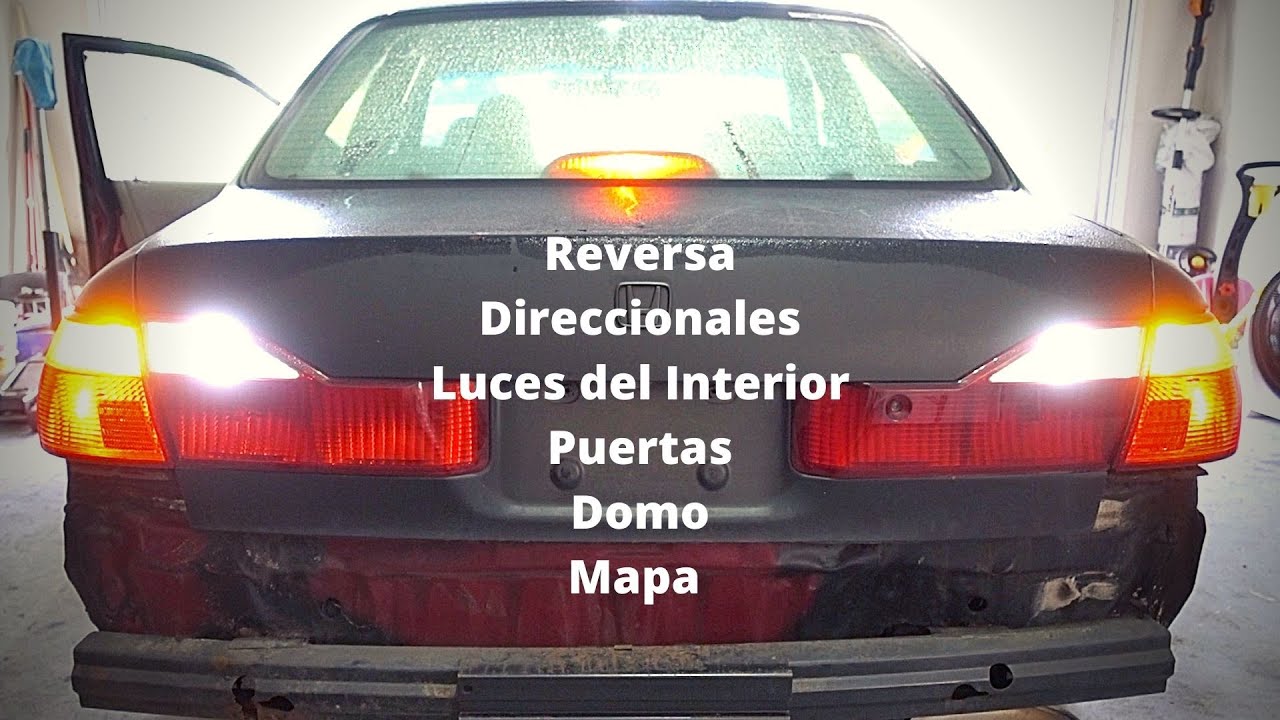 Instalacion de Luces LED en el 2000 Accord de Formula J87 - YouTube