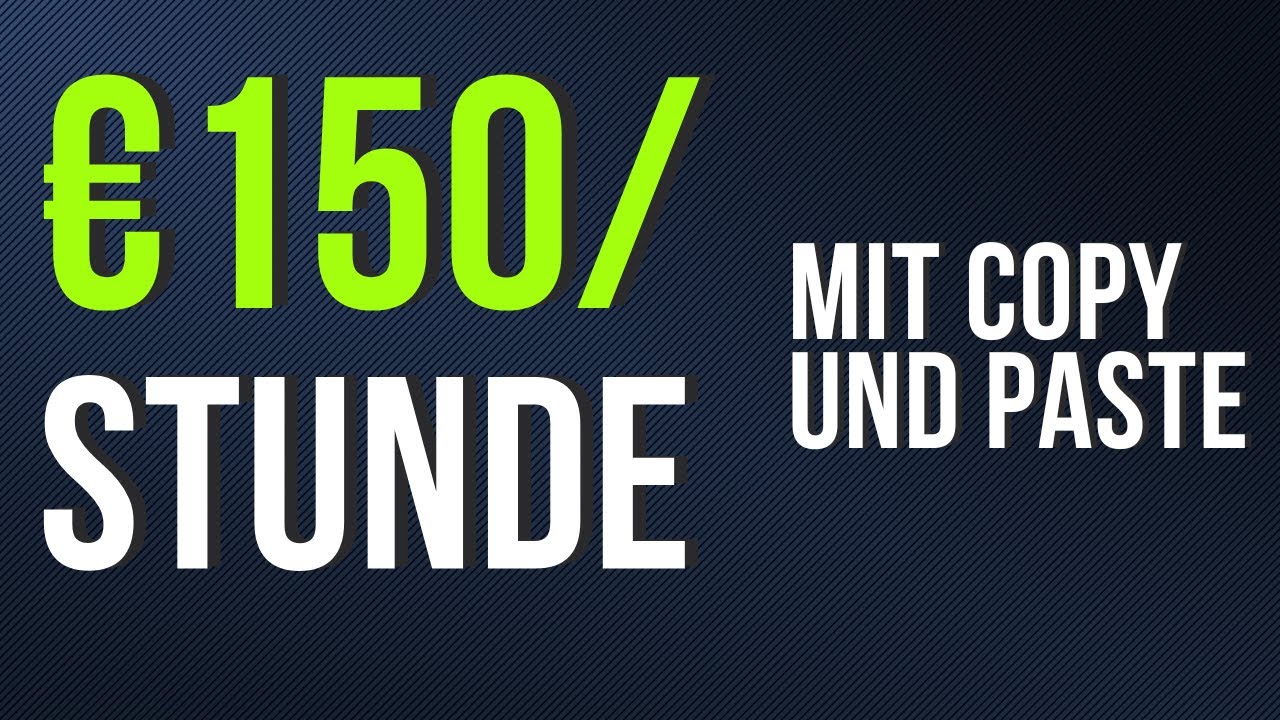 💵Einfachster Weg online Geld zu verdienen - 150 Euro pro Stunde als ...
