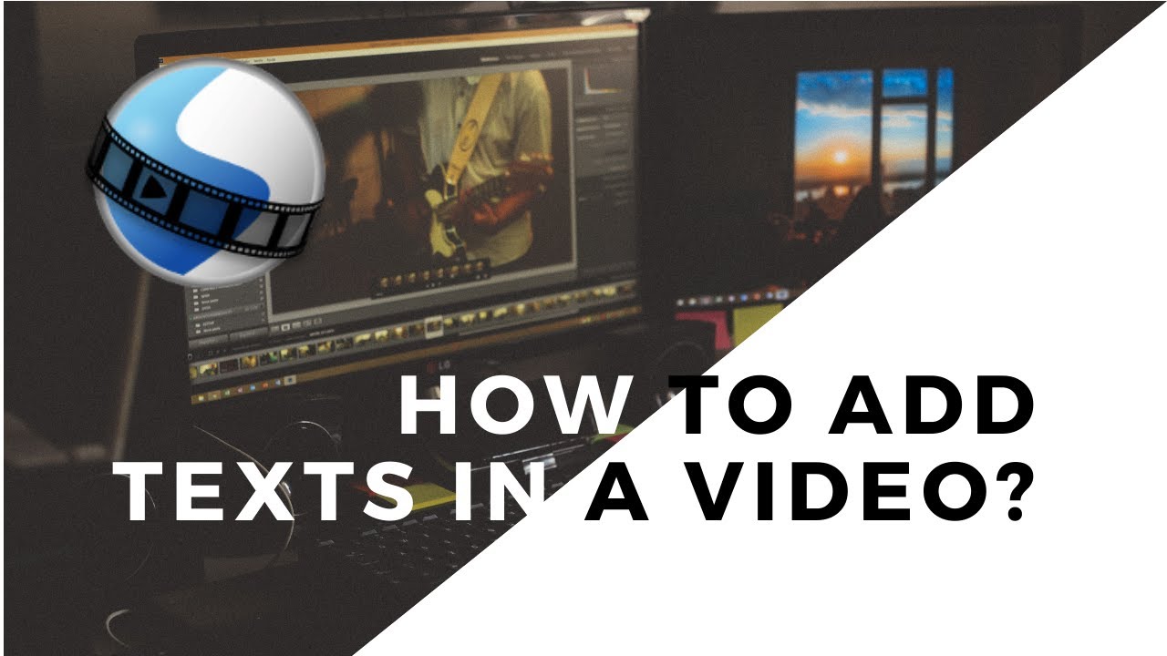How to Add Texts in a Video? - YouTube