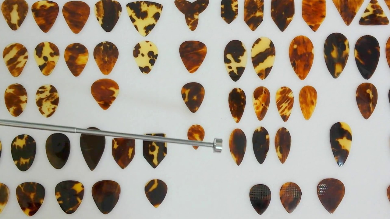 Vintage Guitar Picks - 20.1 German Genuine Tortoise Shell - YouTube