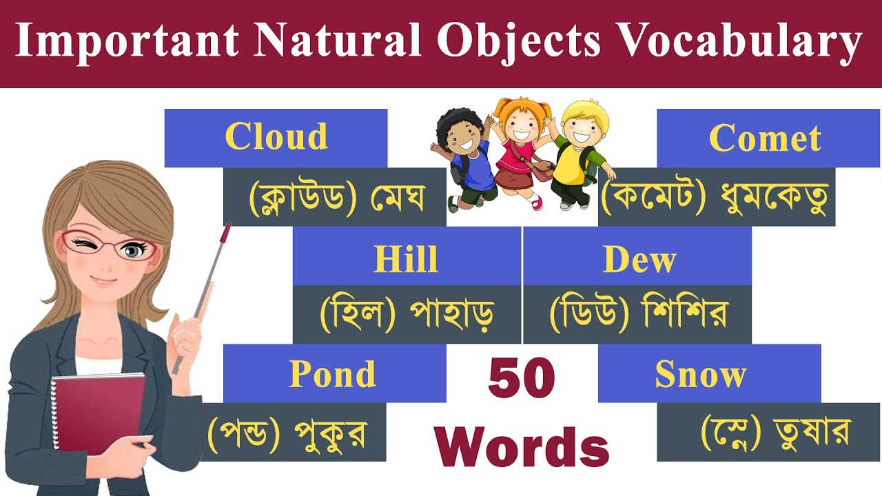 Natural Objects Vocabulary | Learn Nature Vocabulary | Nature ...