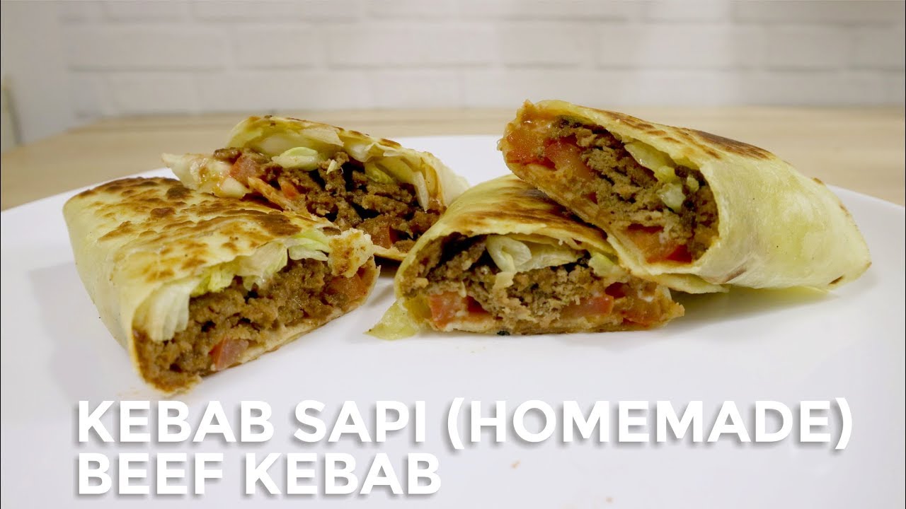 KEBAB SAPI DENGAN KULIT KEBAB HOMEMADE // HOMEMADE BEEF KEBAB - YouTube