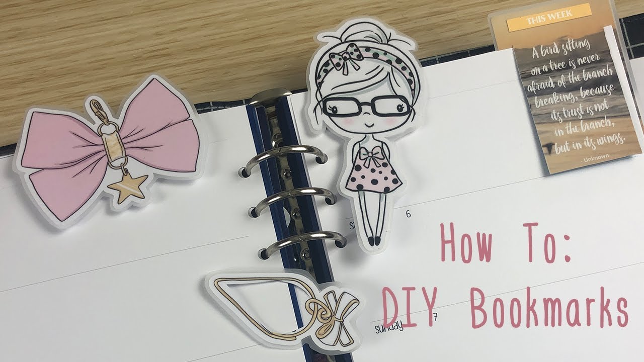 How To: DIY Bookmarks - YouTube