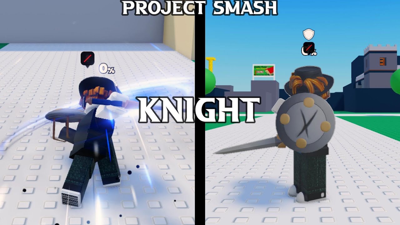 PVP WITH KNIGHT CHARACTER IN THIS NEW ROBLOX SMASH BROS GAME! (Project ...