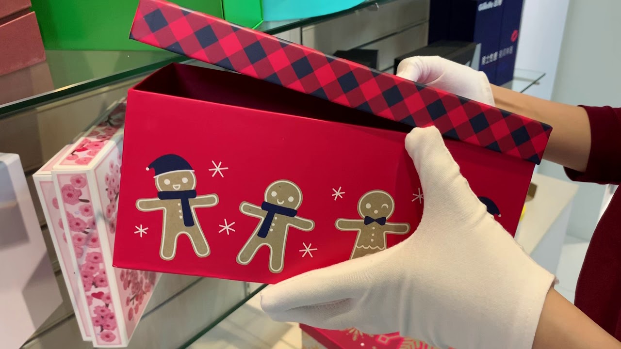 custom apparel cardboad double side print packaging box - YouTube