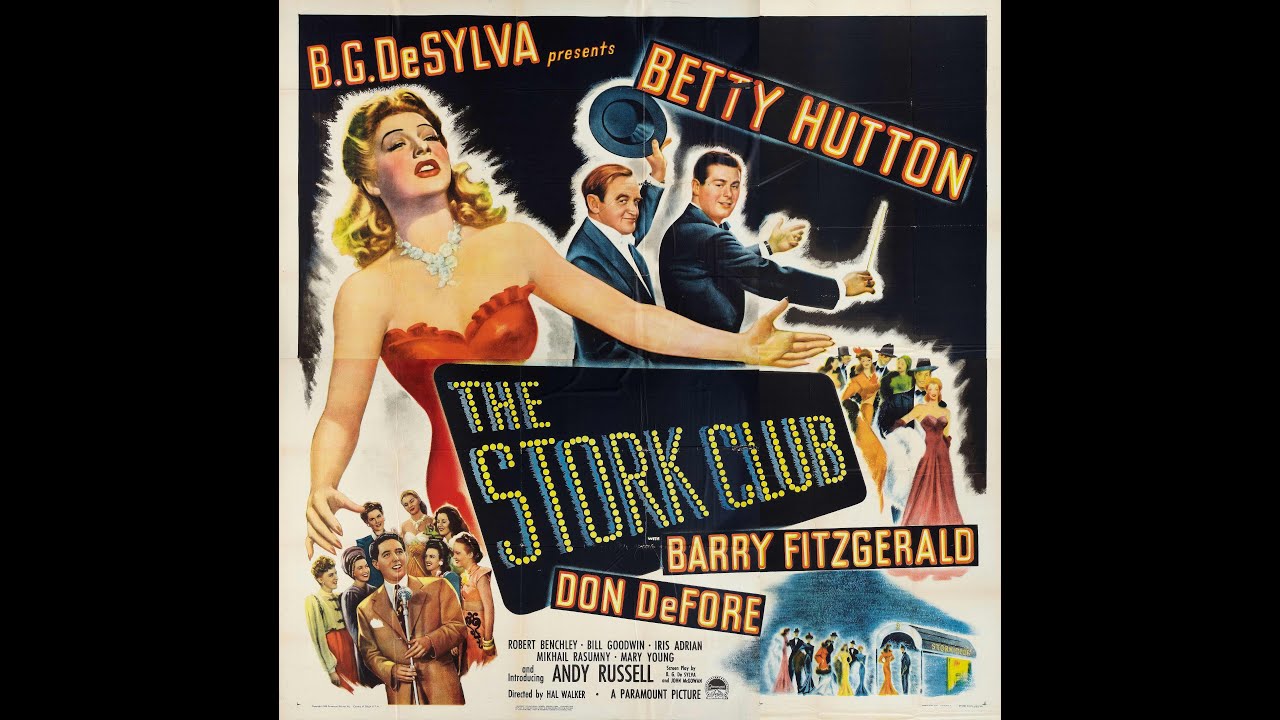 The Stork Club 1945 (Barry Fitzgerald, Betty Hutton, Don Defore) - YouTube