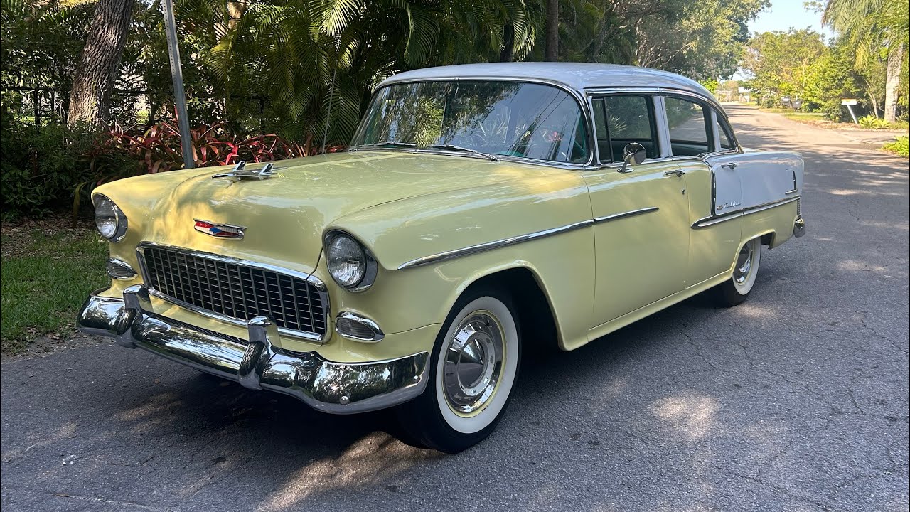 SOLD! 1955 Chevrolet Belair 235 engine - YouTube