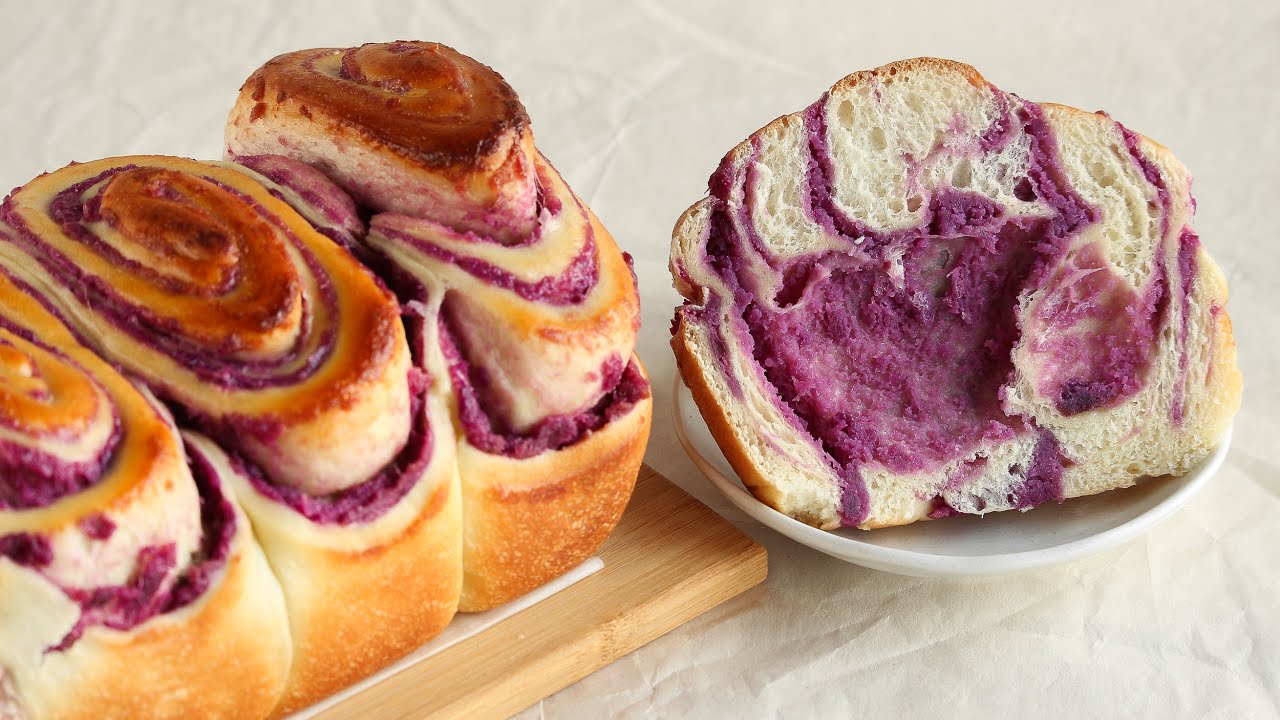 Ube Swirl Bread | Purple Sweet Potato Bread - YouTube