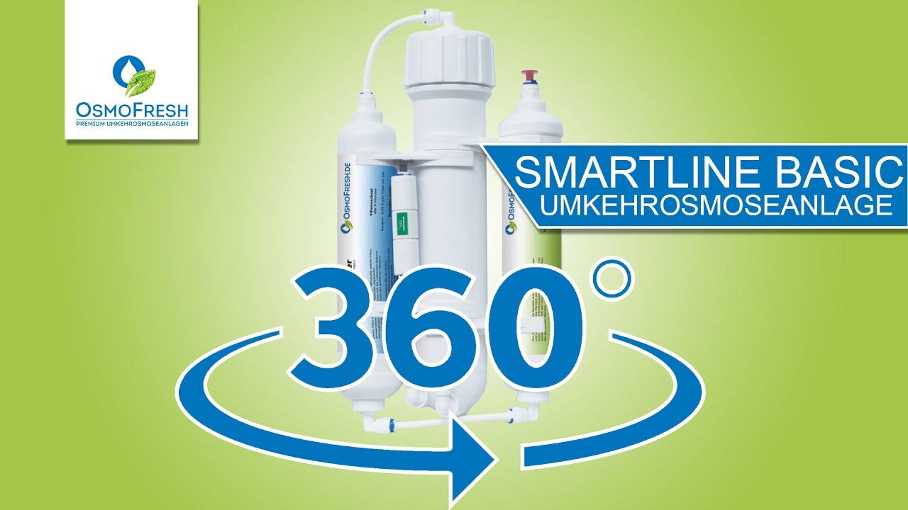 OsmoFresh "Smartline Basic" Osmoseanlage 360° - YouTube