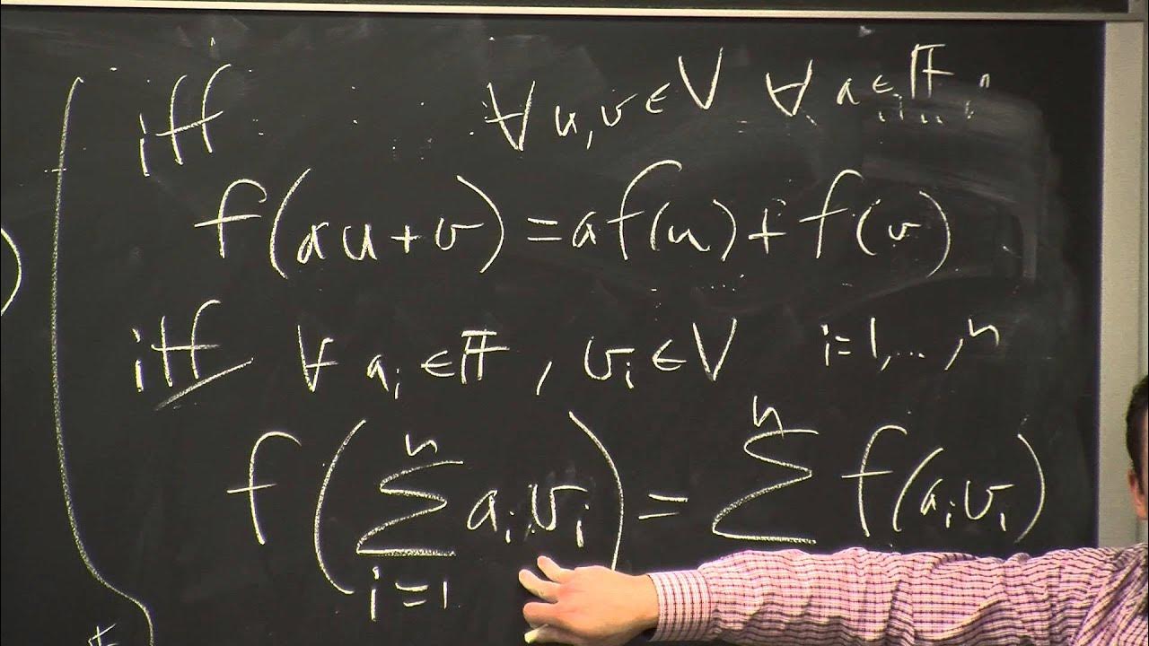 Lecture 9: Linear Transformations - YouTube