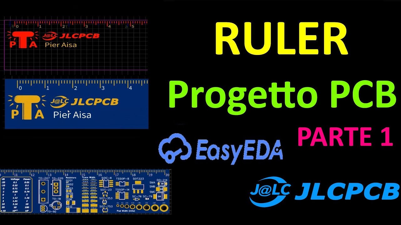 0511: Ruler - Progetto PCB con EasyEDA e JLCPCB - Parte 1 - YouTube