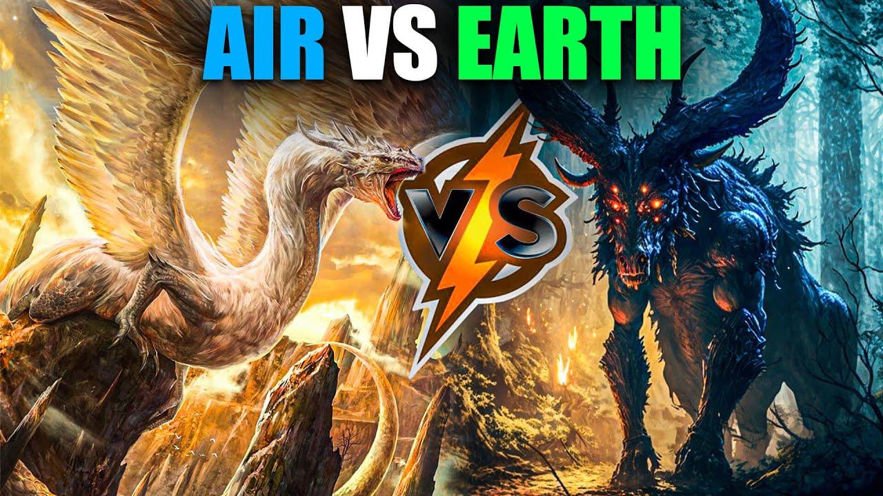 Mythical Air VS Earth Creatures - YouTube