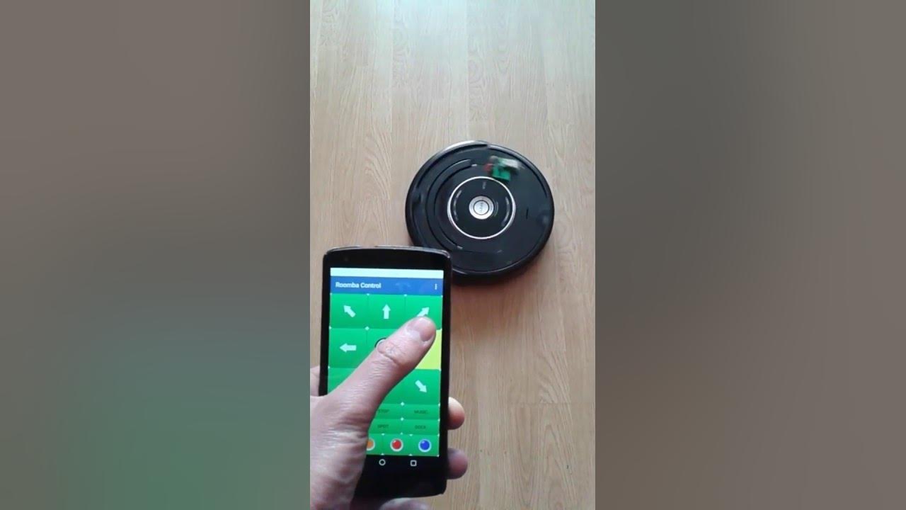 Control your Roomba using an Android app - first tests - YouTube