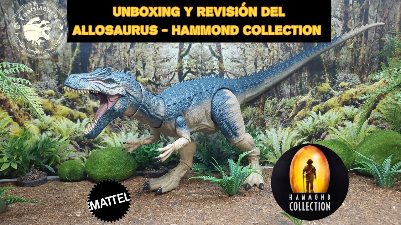 Unboxing y Revisión del Allosaurus Hammond Collection # ...