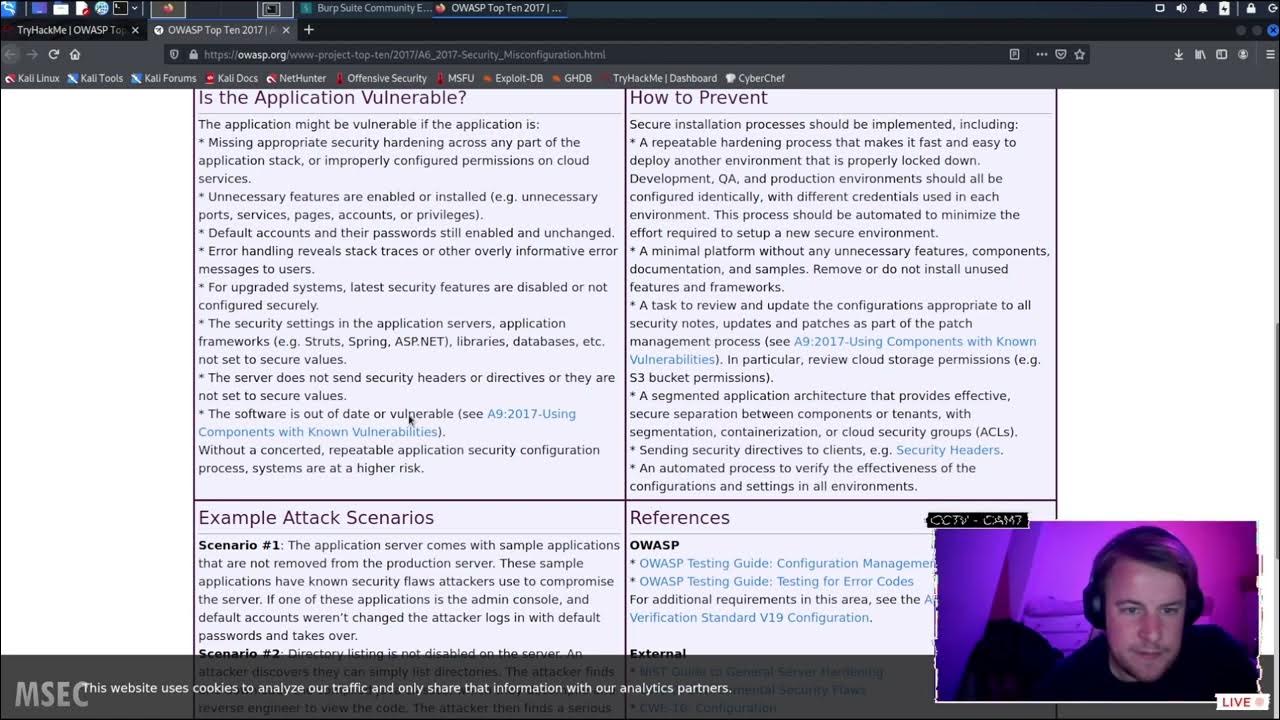 Highlight: THM: OWASP Top 10 - [Severity 6] Security Misconfiguration - YouTube