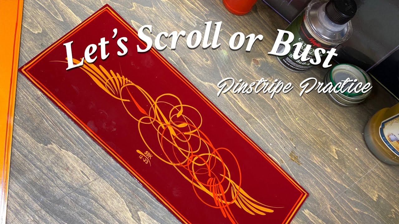 Scroll Pinstripe Practice… - YouTube
