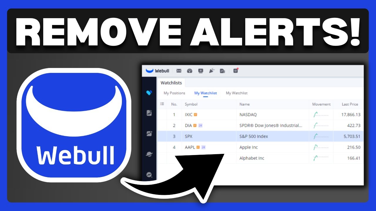 How To Remove Alerts On Webull - Full Guide - YouTube