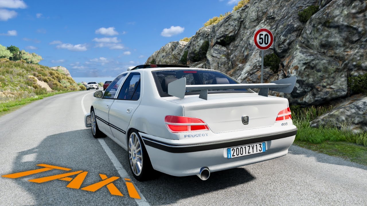 Peugeot 406 Taxi | BeamNG drive gameplay - YouTube