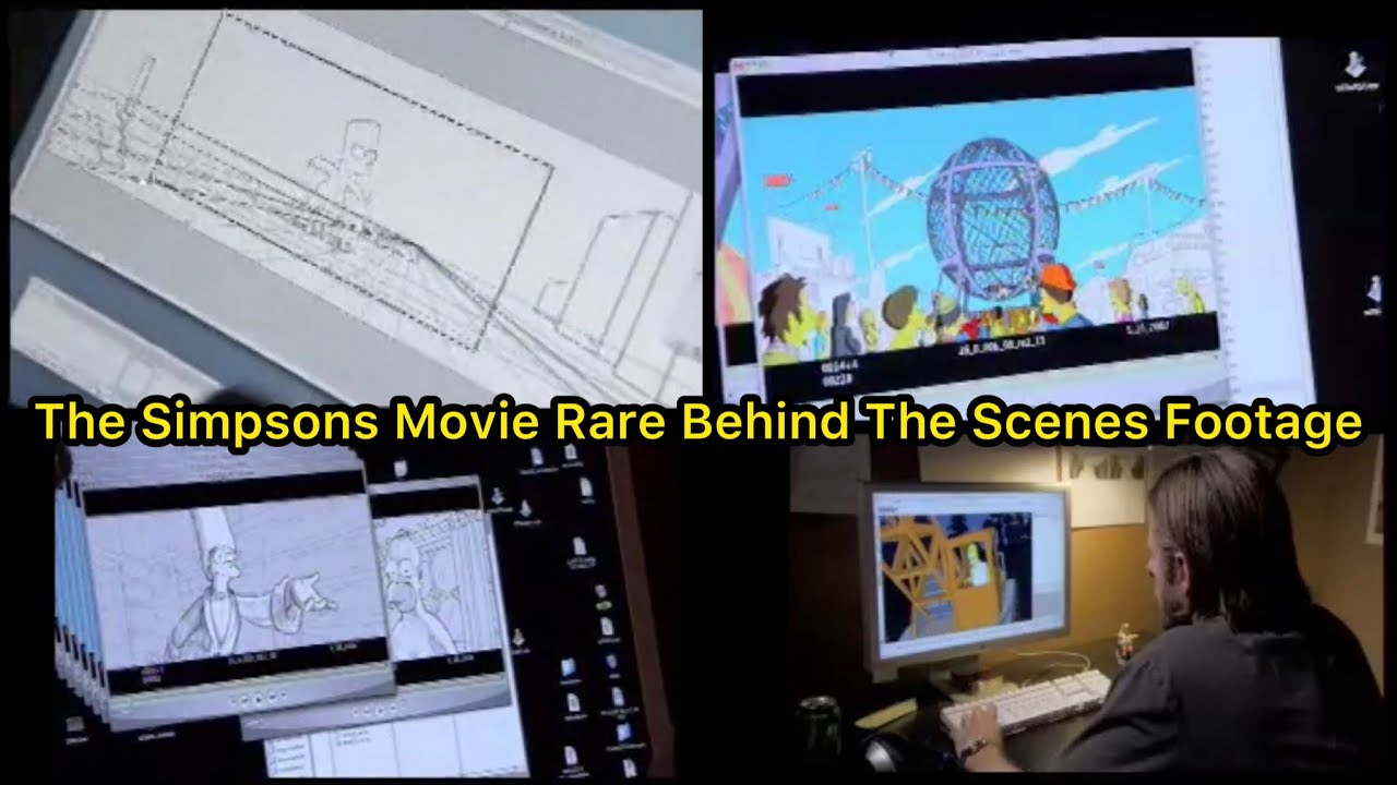 The Simpsons Movie Rare Behind The Scenes Footage (Lost Media) - YouTube