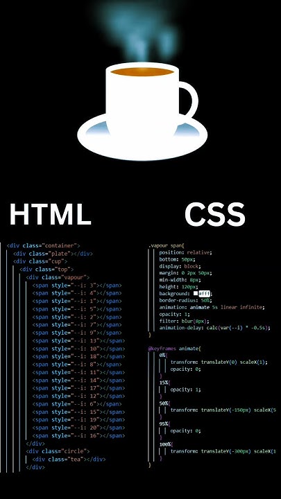 Css coffee animation #cssanimationtutorial #htmlcssjavascript #coding #javascripttutorial - YouTube