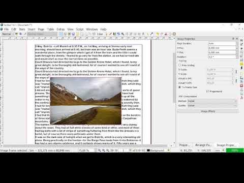 SCRIBUS - Lesson 11 - Texts, Images inside the Text Frame, Text Flow ...